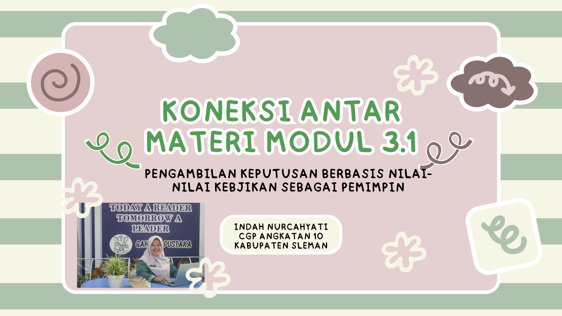 Koneksi Antar Materi Modul 3.1 Pengambilan Keputusan Berbasis Nilai-Nilai Kebjikan Sebagai ...